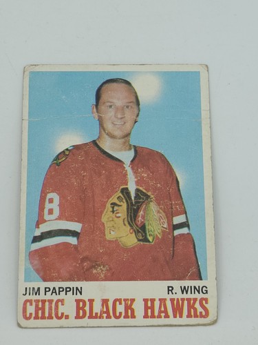 1970-71 TOPPS JIM PAPPIN #13 CHICAGO BLACK HAWKS | eBay