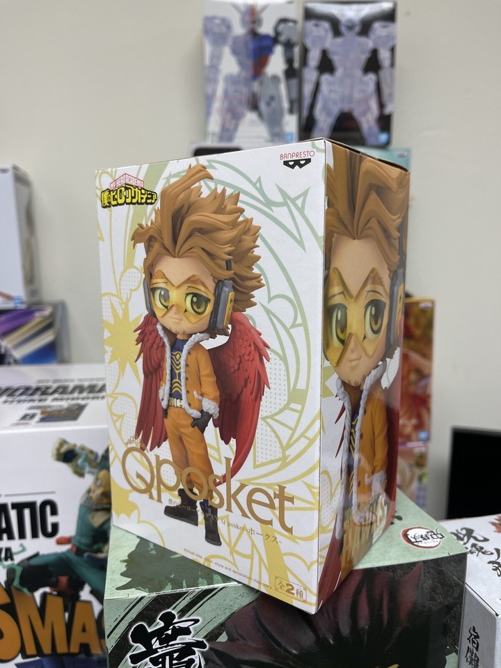 NIB Bandai Qposket Q Posket MY HERO ACADEMIA HAWKS Anime Statue Figure ...