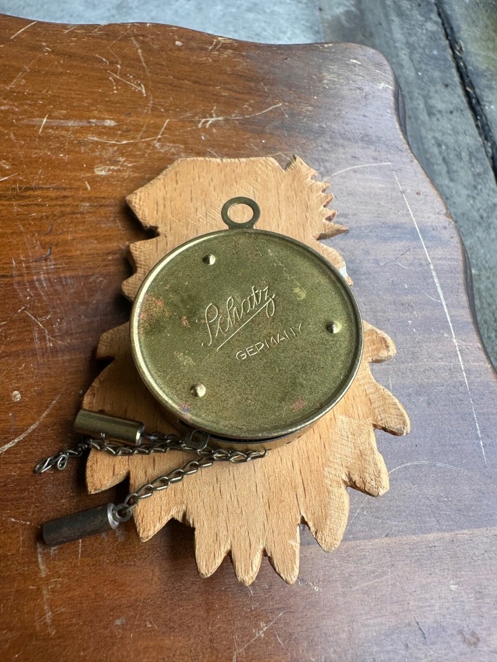 German Black Forest Schatz Wood Miniature Cuckoo Clock. Missing Hands ...