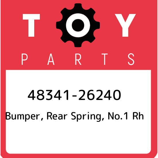48341-26240 Toyota Bumper, rear spring, no.1 rh 4834126240, New Genuine ...