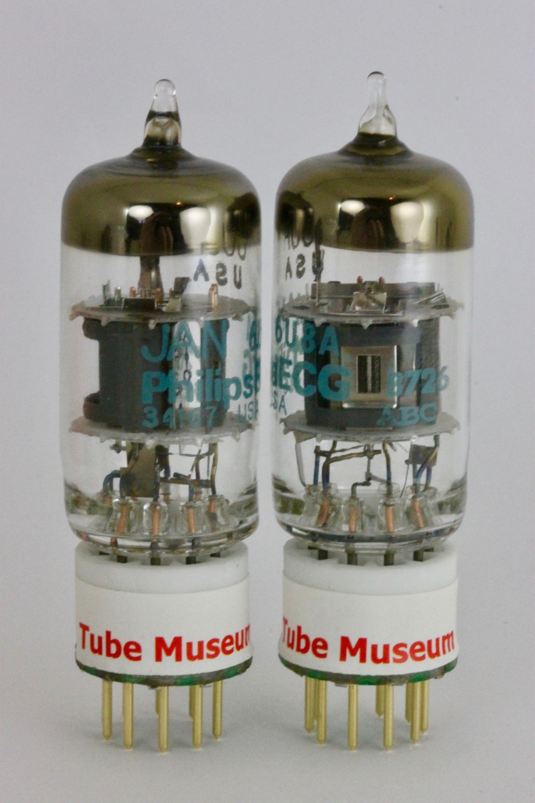 NOS PHILIPS 6U8 MATCHED PAIR with 6U8A Tube convert to 7199 Plug n'Play ...