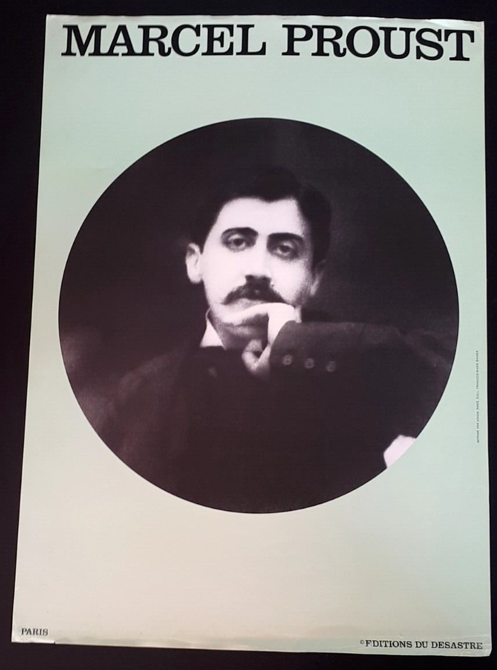 Large Vintage Poster 20th Century Literature Photo Marcel Proust Paris ...