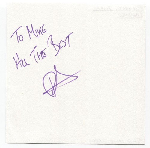 Richard Jones Signed Page Autographed Signature Inscribed "To Mike ...