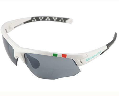 [ Genuine ] Bianchi Sunglasses Free Size Half Rim HCD Gray Lens white ...