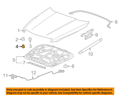 Coussin de capot - pare-chocs GM OEM 22863104 | eBay