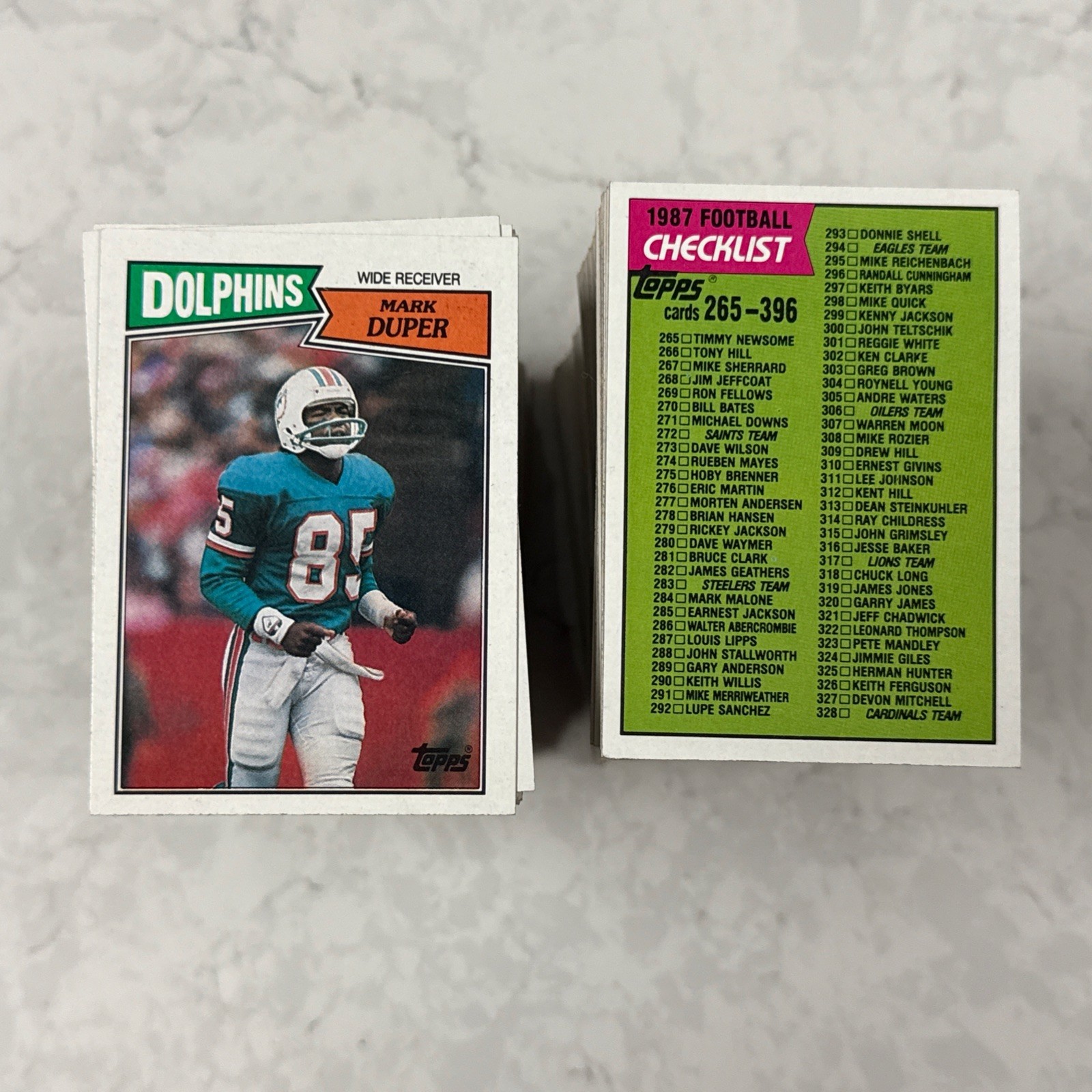 1987 Topps Football Card #s 201-396 +Rookies -You Pick- NFL Trading ...