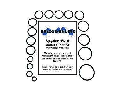 Spyder TL-R Paintball Marker O-ring Oring Kit x 4 rebuilds / kits | eBay
