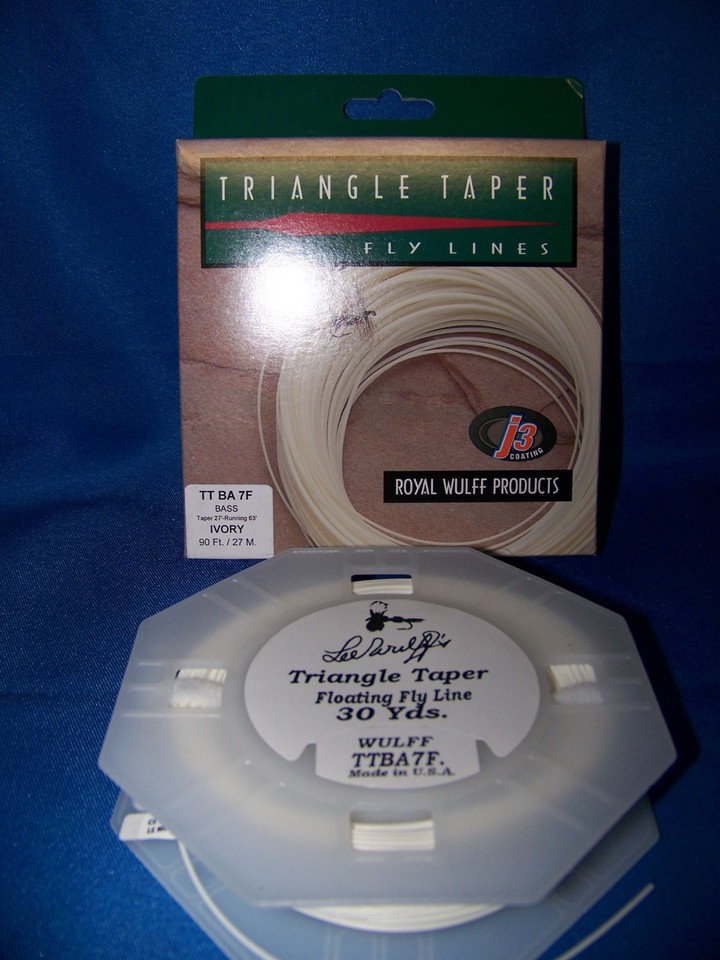 Royal Wulff Bass Triangle Taper Fly Line WF-6 Thru WF-10 Ivory or Olive ...