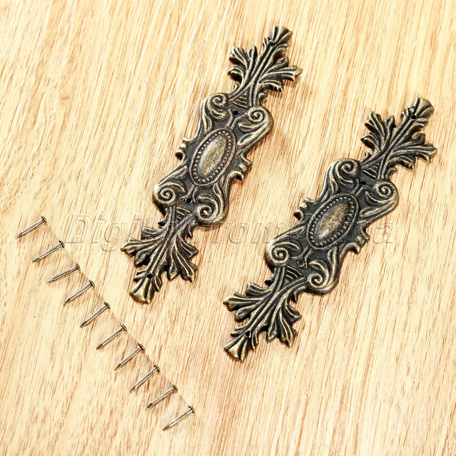 2/6/10pcs Retro Metal Jewelry Box Wooden Case Chest Corner Bracket ...