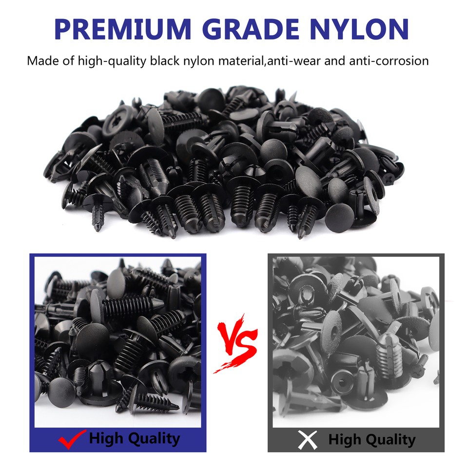 850PCS Car Fasteners Clips Xmas Tree Retainer Plastic Rivets Retainer ...