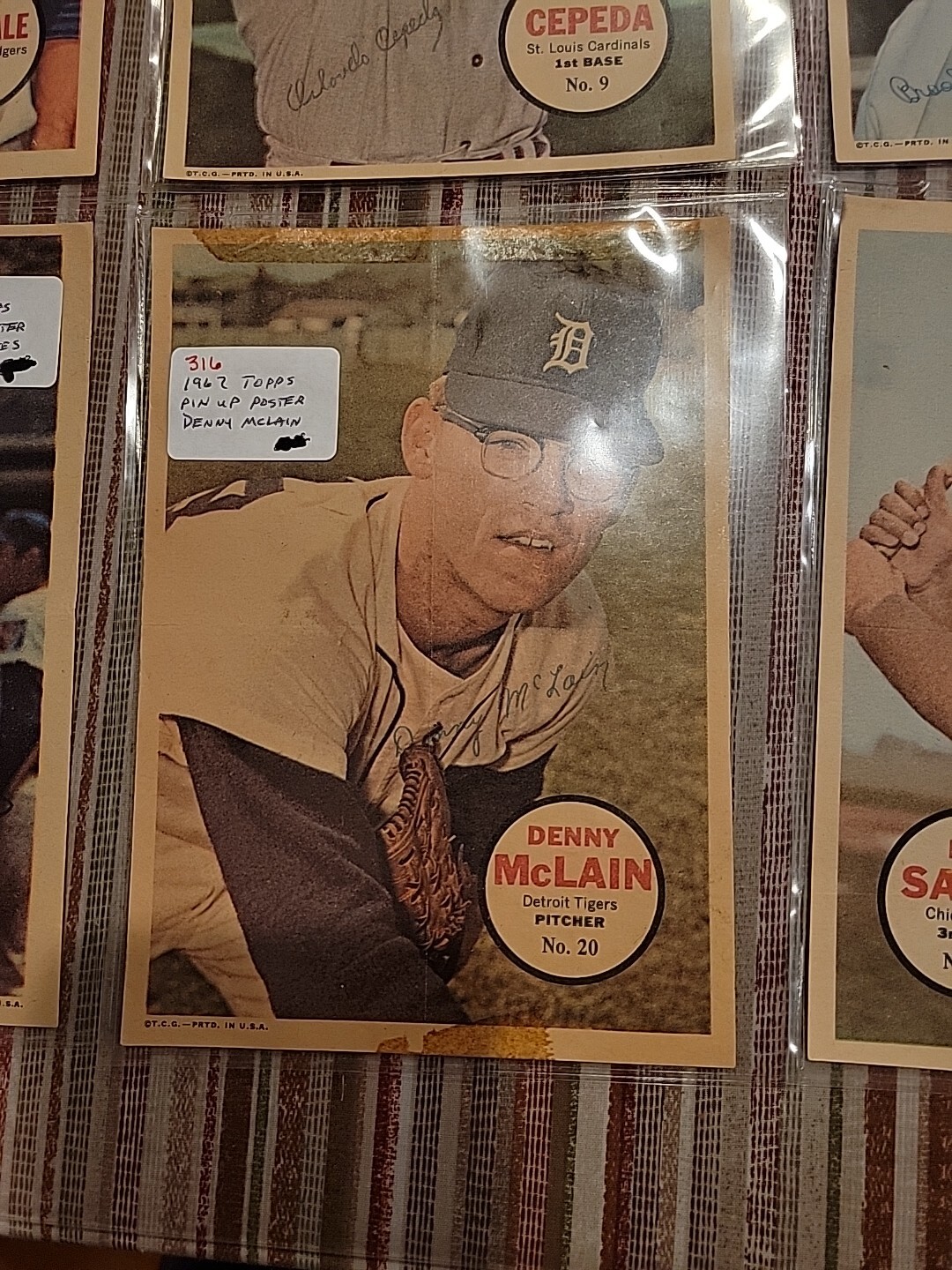 1967 Topps Pin Up Poster Insert Lot Of 9 MLB Topps Pin Ups | eBay