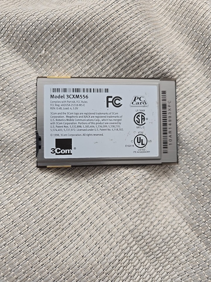 3com Megahertz 3CXM556 56K Cellular Modem PC Card PCMCIA | eBay