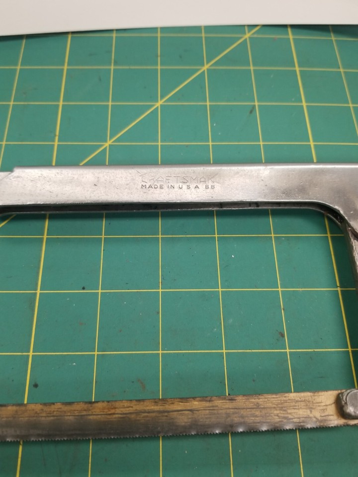 Vintage Rare Craftsman Amber Handle Hack Saw BB Series MADE IN USA | eBay