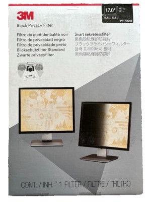 3M Black Privacy Filter for 17" Standard Monitor (PF170C4B) | eBay