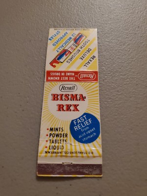 Vintage Matchbook Rexall Drug Store Bisma Rex Toothbrushes 60's 15 | eBay