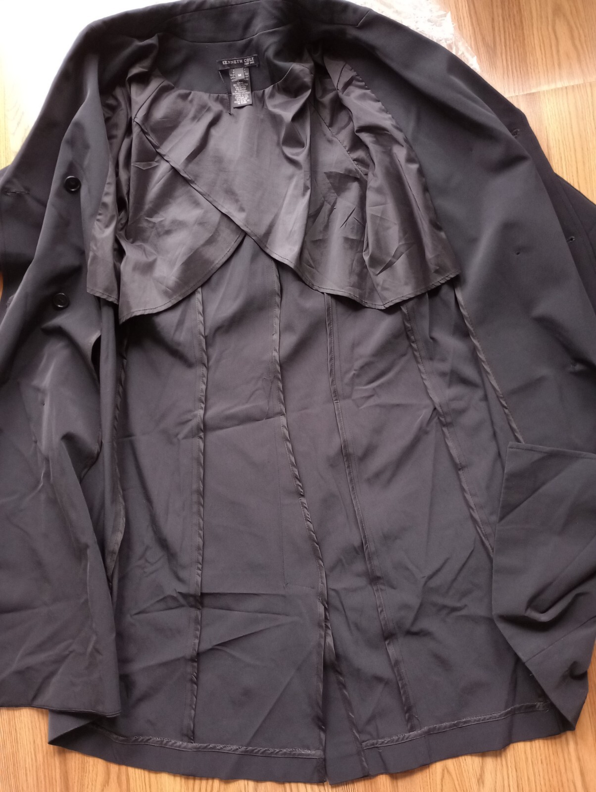 Kenneth Cole Women's Double Breasted Rain Coat M - Gem