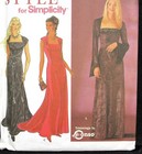 Evening Gown Dress Pattern 8 10 12 14 16 18 Simplicity 8839 Uncut | eBay