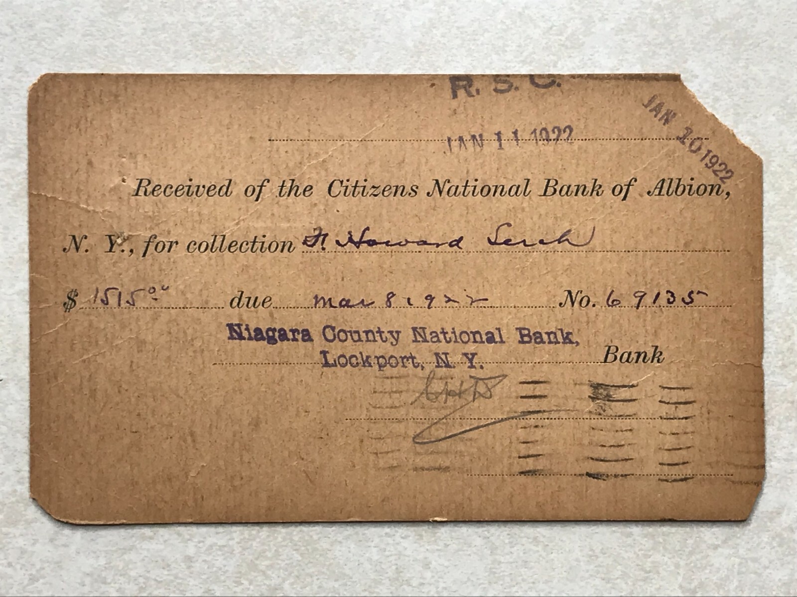 G662 Postcard Postal Card Citizens National Bank of Albion NY New York ...