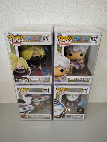 Funko Pop Anime One Piece Bundle Soba Mask Luffy Samurai Brook General ...