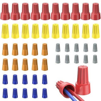 50Pcs Wire Caps Electrical Wire Connectors for 10-22AWG Wire ...