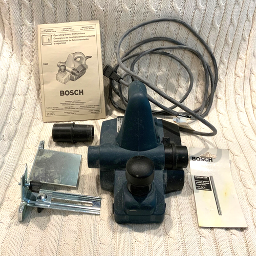 Bosch Planer (Model 3365) Corded 5.0 AMP 120V W/Edge Guide, Blade, And ...