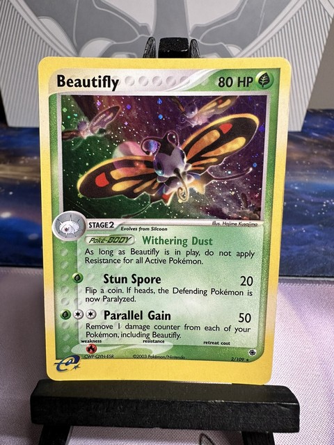 Pokémon TCG Beautifly EX Ruby and Sapphire 2/109 Holo Holo Rare for ...