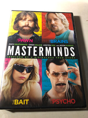 Masterminds (2016) DVD NEW Sealed Crime Comedy Kristen Wiig Owen Wilson ...