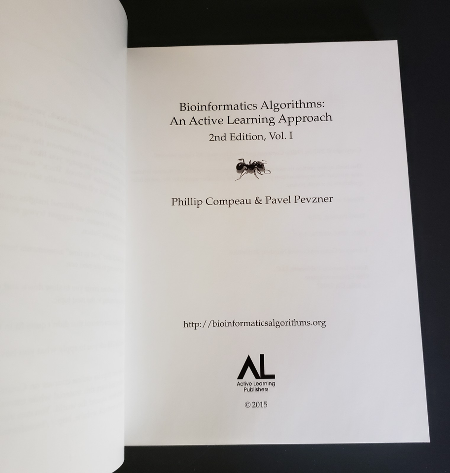 Bioinformatics Algorithms An Active Learning Approach Volume I, II Book ...