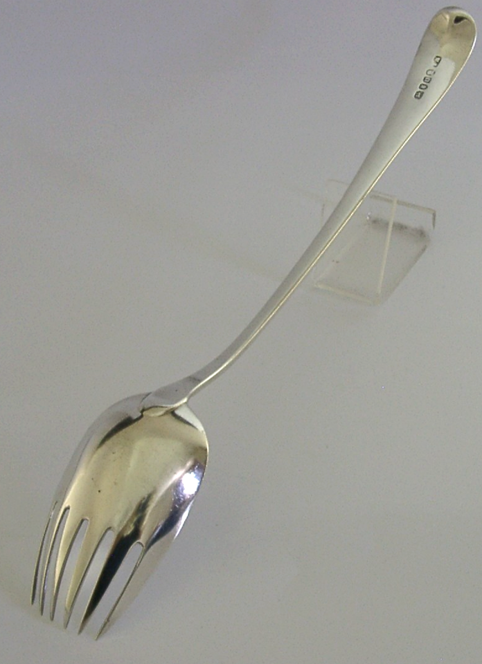 GEORGIAN STERLING SILVER THOMPSON FAMILY CRESTED RUNCIBLE SPOON 1795 ...