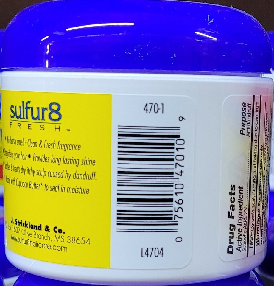 Sulfur 8 Fresh Medicated Anti-dandruff Hair & Scalp Conditioner 4 oz | eBay