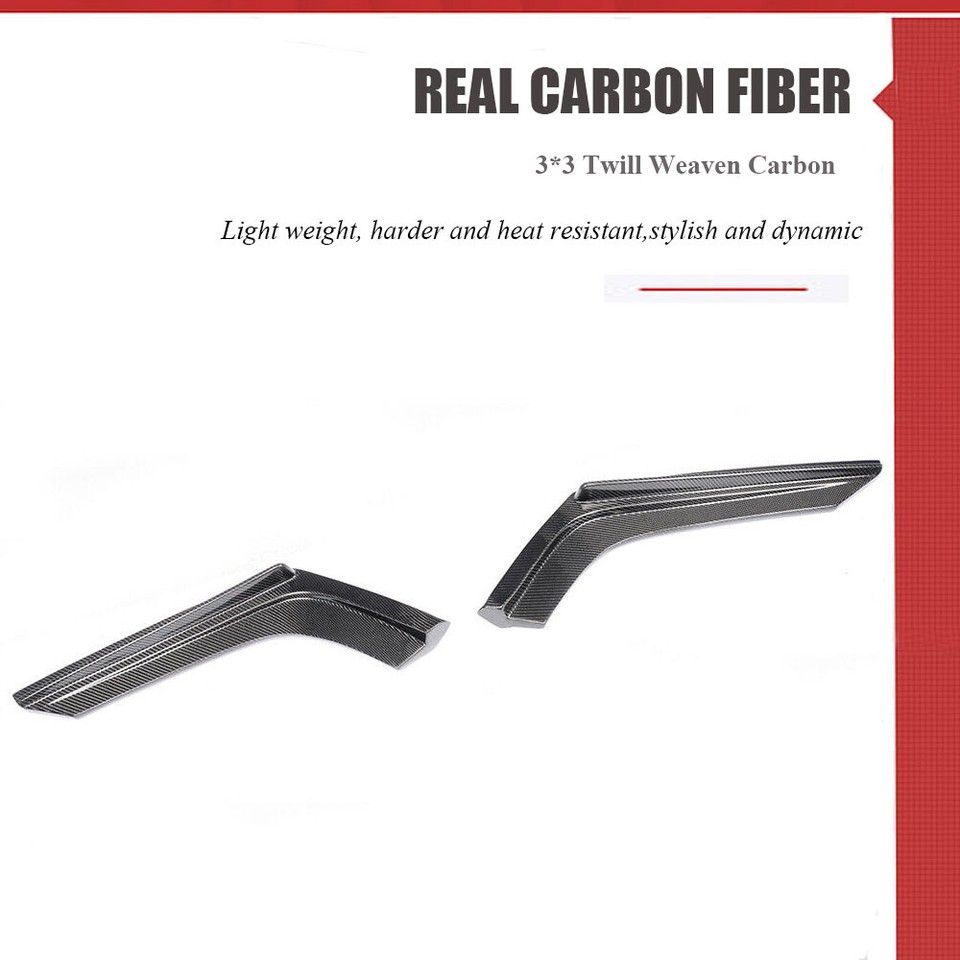 Fits BMW F80 M3 F82 F83 M4 2015-20 REAL Carbon Rear Bumper Side ...