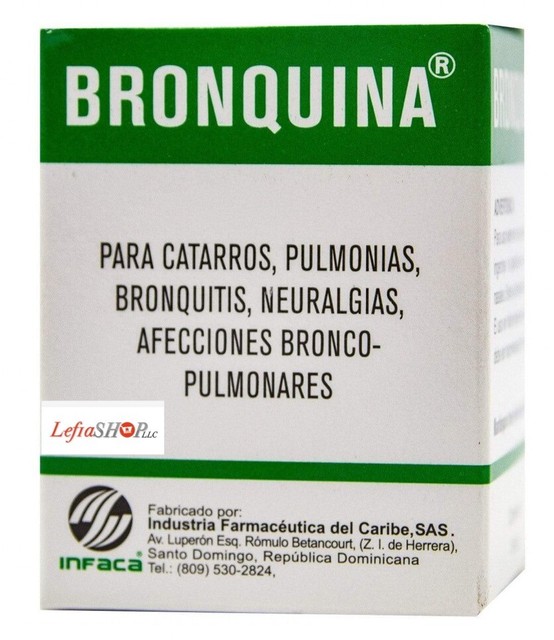 Bronquina Each 1 Oz Cold and Flu Relief Gripe Catarro Bronquitis for ...
