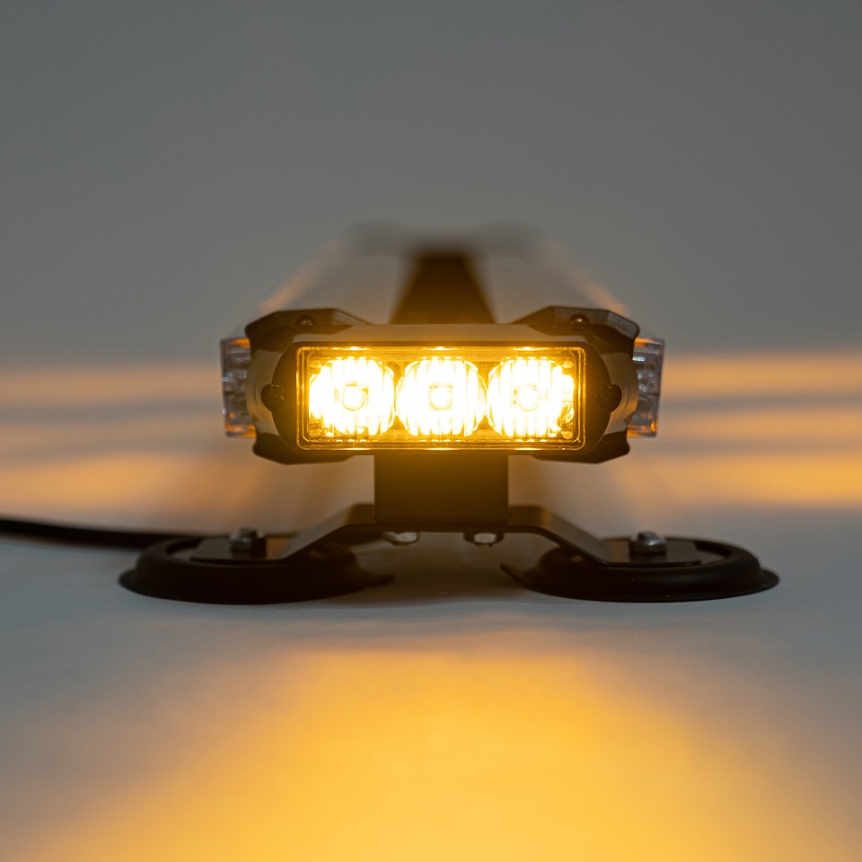 32IN 66 LED Rooftop Strobe Light Bar Emergency Warning Amber Lamp LED ...