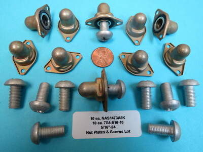 5/16-24 Self Sealing Capped Aircraft Aerospace Nutplates With Screws ...