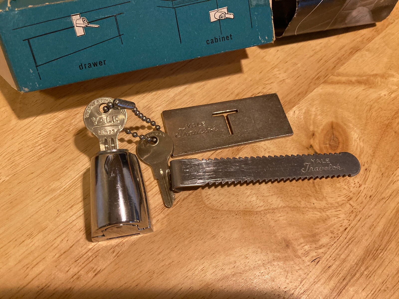 Two Vintage Yale 713J Padlocks + Travelok With Boxes Keys Travelock | eBay