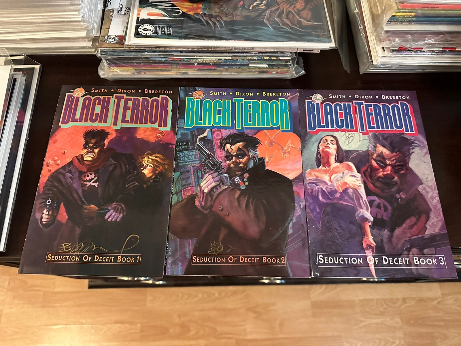 The Black Terror The Seduction Of Deceit #1-3 Set Comics SIGNED Dan ...
