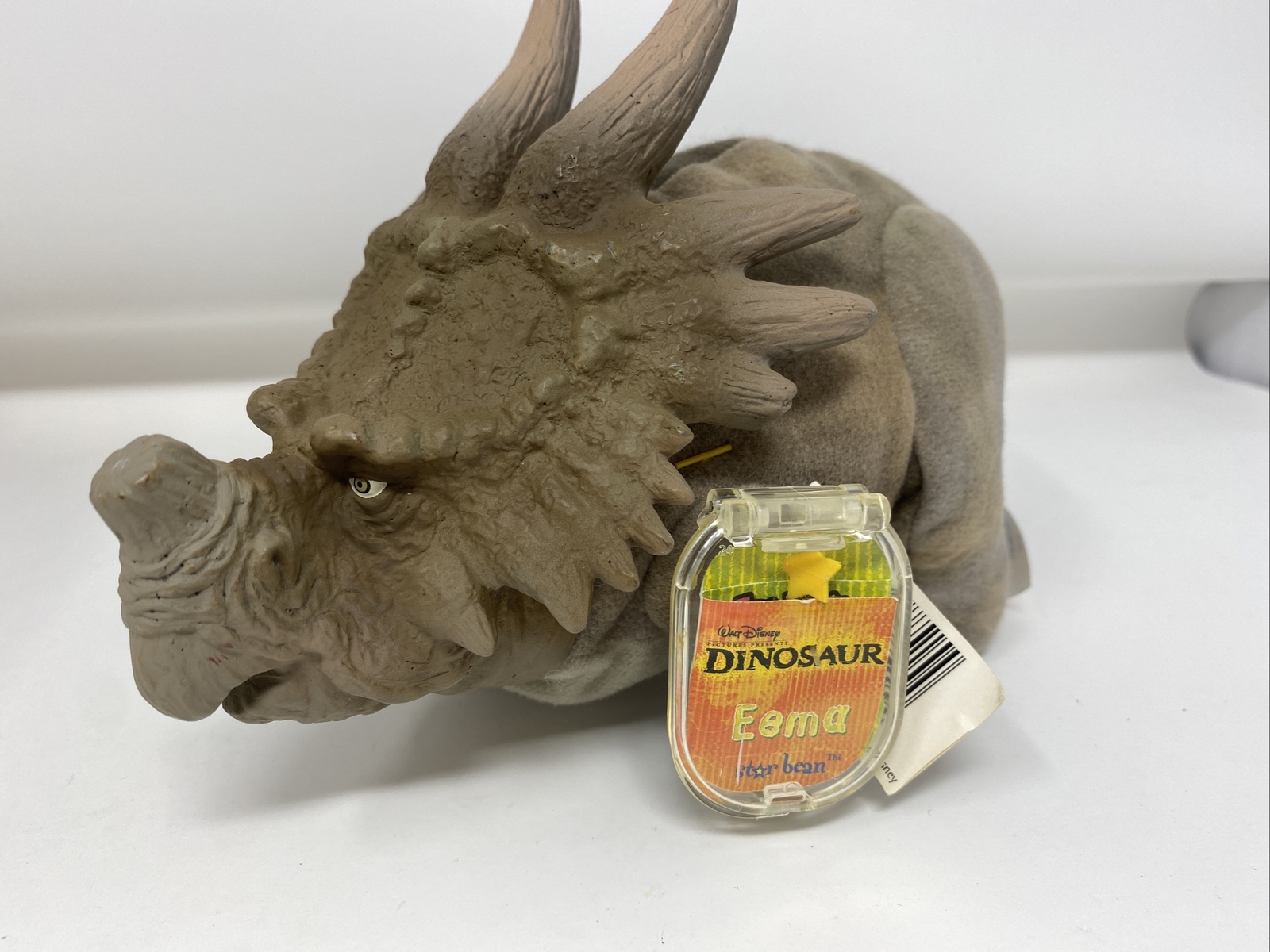 EEMA PLUSH VINYL Head DINOSAUR MOVIE STAR BEAN MATTEL STYRACOSAURS | eBay