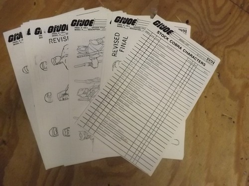 GI Joe DIC Animation 1991 39 x Model Sheets SUPER RARE!!!! | eBay