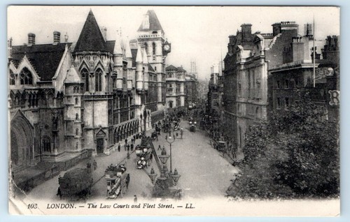 Law Courts & Fleet Street LONDON UK LL. Postcard | eBay