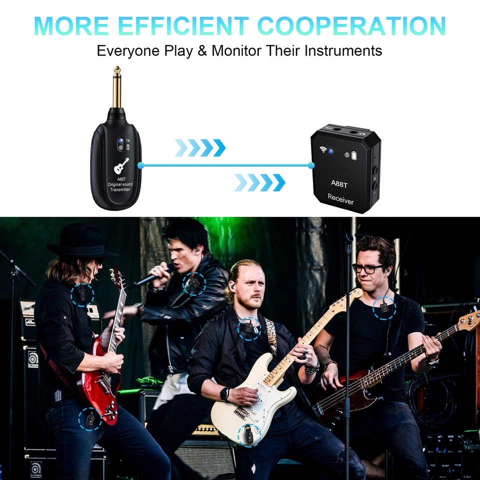 Wireless in Ear Monitor System Rechargeable Wireless IEM System 10H ...