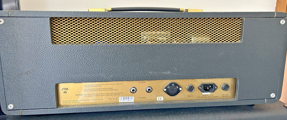 Marshall JTM45 2245 Vintage Reissue Valve Rectified Guitar Amp Head 30w ...