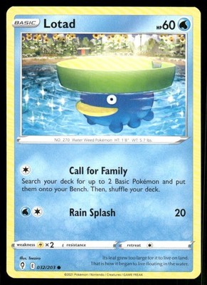 Pokémon TCG Pokémon Lotad Lotad Common Regular | eBay