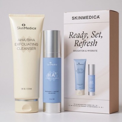 NWB! SkinMedica “Ready, Set, Refresh” Brighten & Hydrate Kit -Full Size ...