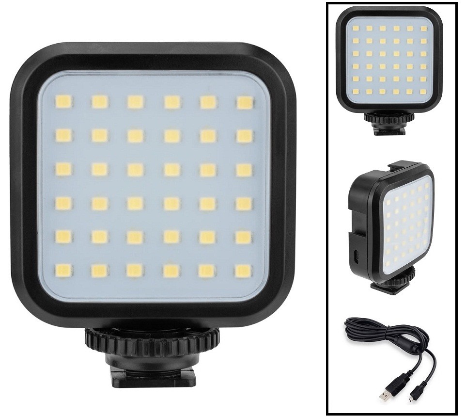 Rechargeable LED Light With Charging Cable for Canon EOS Rebel 400D ...