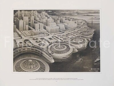 Alexander Weygers Discopter Art Print Poster Sci Fi, Inventor, San ...