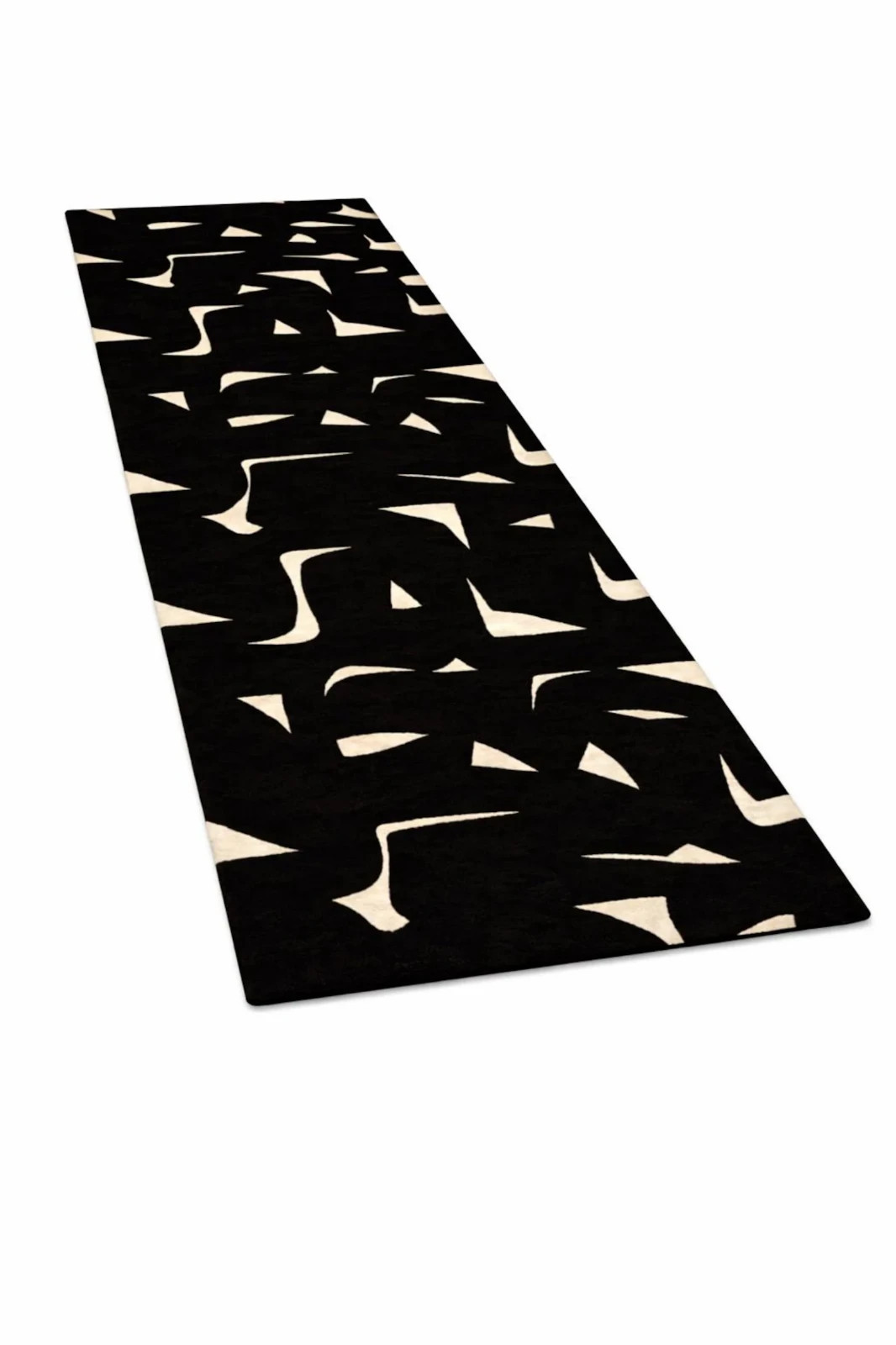 Hand Tufted Wool Runner Rug, Abstract Geometric Hallway Carpet | eBay