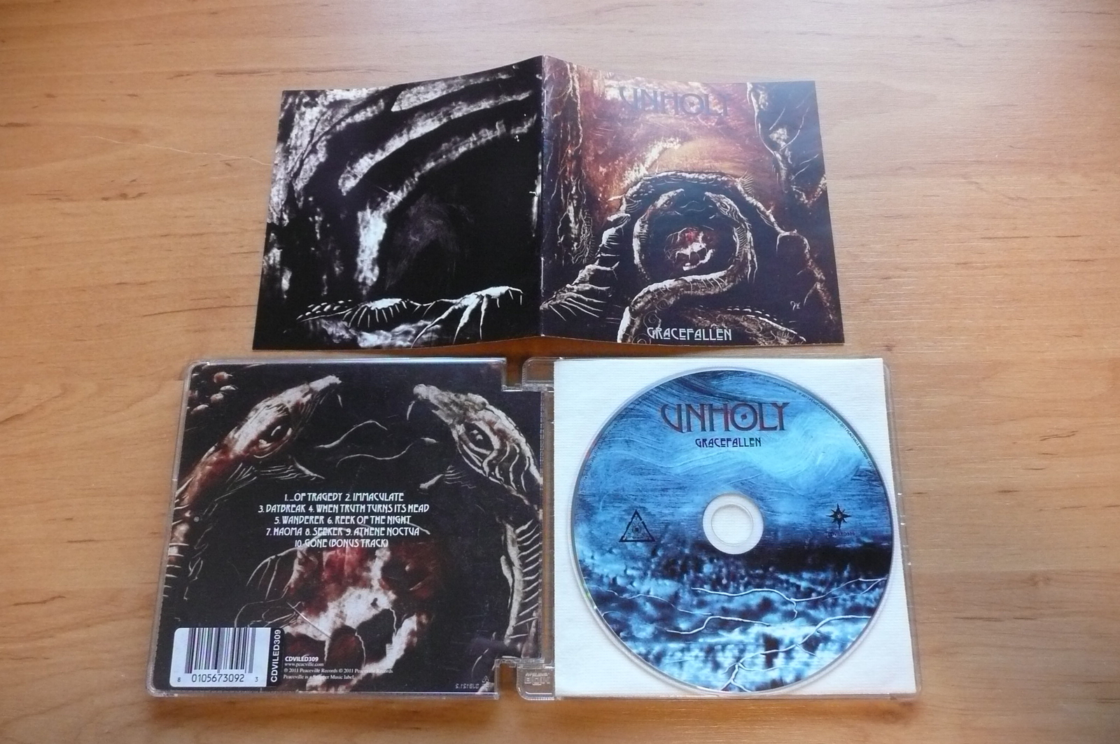 Gracefallen by Unholy (CD, May-2011, Peaceville Records (USA)) for sale ...