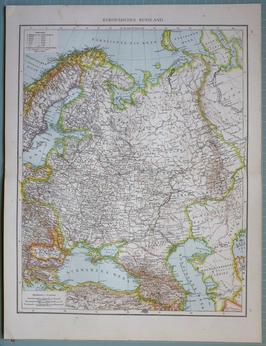 1881 MAP ~ EUROPEAN RUSSIA CRIMEA ST PETERSBURG KOSTROMA SARATOV | eBay