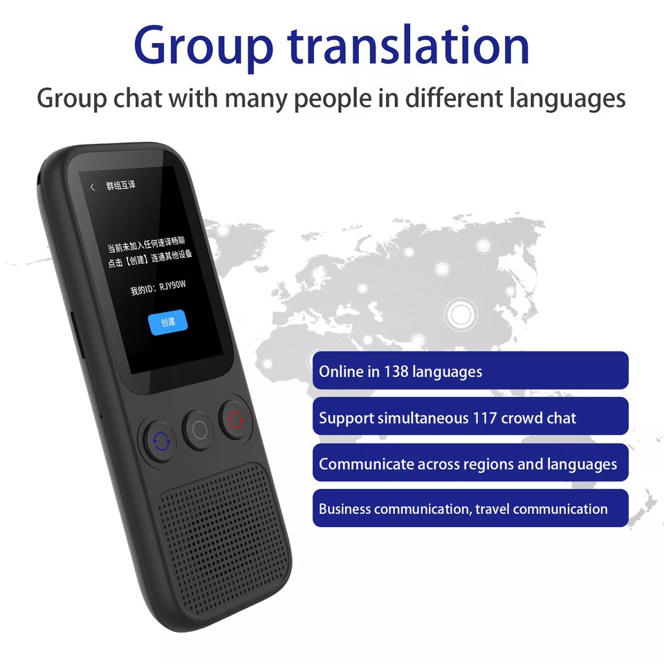 Portable Language Translator Device with 138 Languages Voice ...