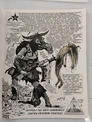 1980S ORIGINAL ANTI COMMUNIST CONTRA FREEDOM FIGHTERS PROPAGANDA 8 1/2 ...